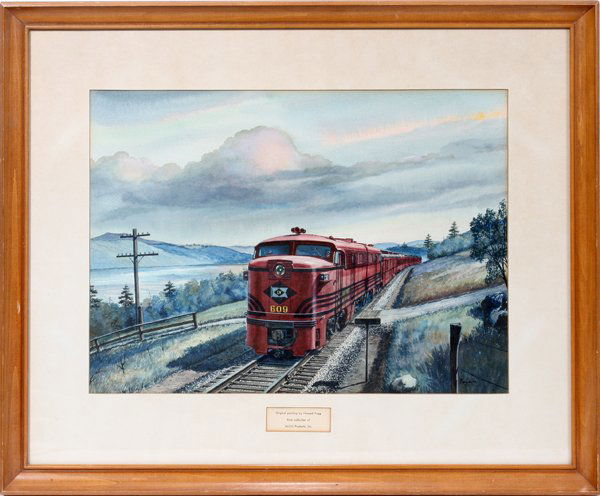 102005: HOWARD FOGG WATERCOLOR #609 PASSENGER TRAIN - Oct 12, 2008 ...