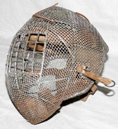 Antique Steel Fencing Helmet, 1900