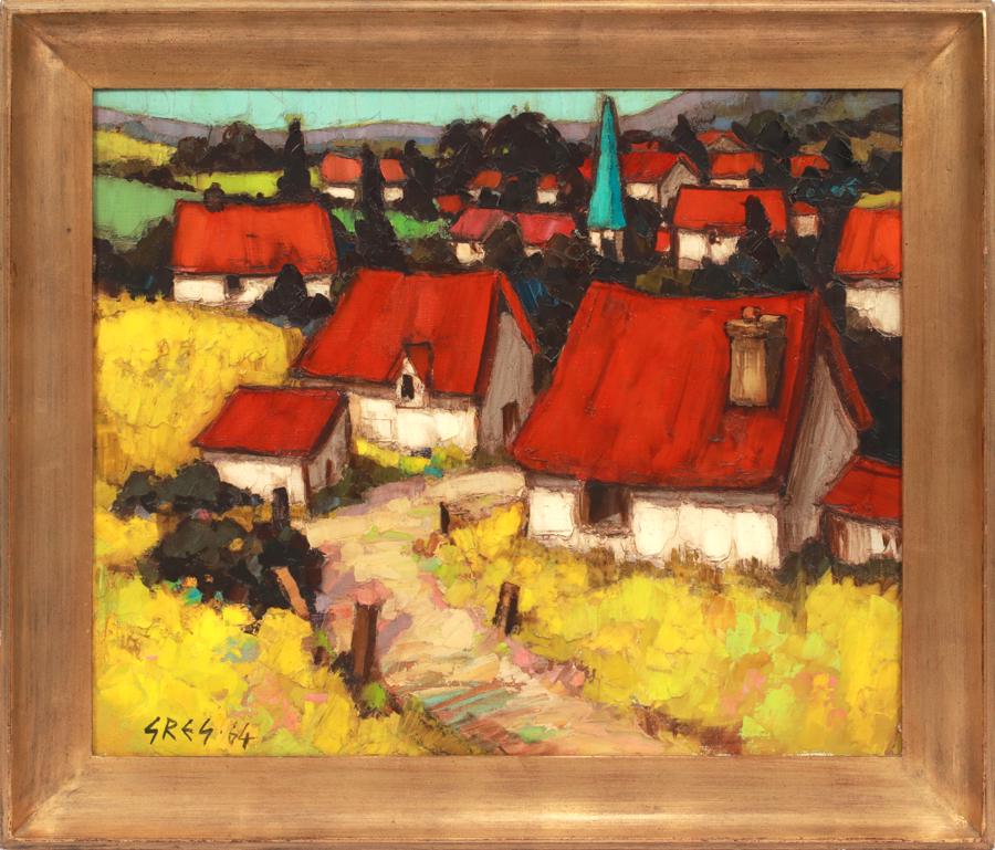 RONALD GREG OIL ON CANVAS, 1964, FRENCH CITYSCAPE - Aug 20, 2020 ...