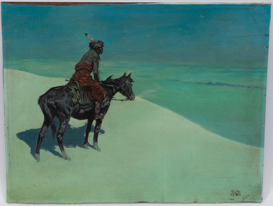 SAKDA, OIL ON CANVAS MOUNTED ON WOOD - Sep 25, 2020 | DuMouchelles in MI