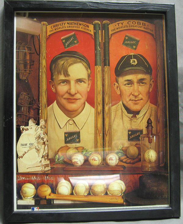120123: CHRISTY MATHEWSON & TY COBB POSTER, ARTICLES