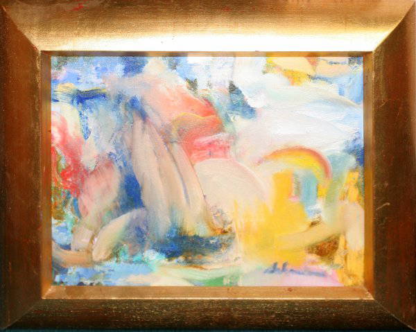 Richard Schemm, Abstract Oil On Canvas