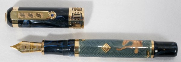 Montegrappa 18kt Gold, Enamel, Fountain Pen