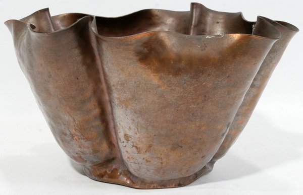 040451: CRAFTSMAN STUDIOS COPPER BOWL, H 5", DIA 8"