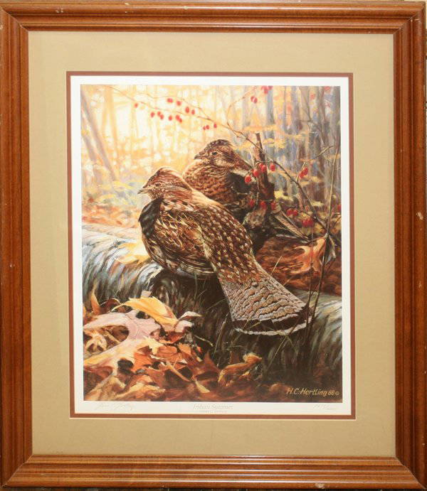 After Heiner C. Hertling Litho "indian Summer"