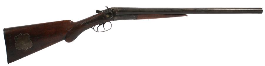 A Bayard Arms Co. Double Barrel Shotgun.