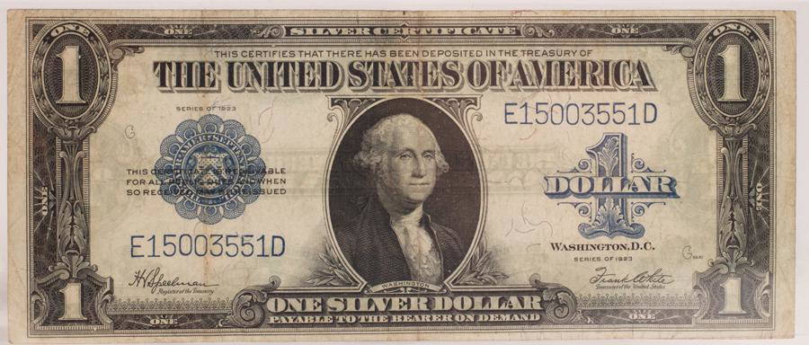 U.s. 1923 $1.dollar Paper Currency Note, # E 15003551