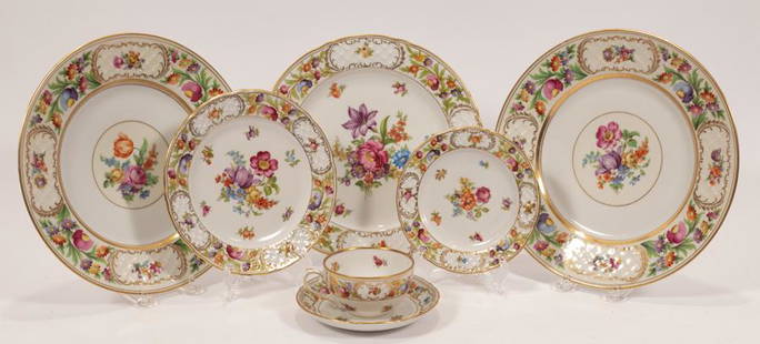 Bavaria Schumann Arzberg 'dresden Flowers' Porcelain