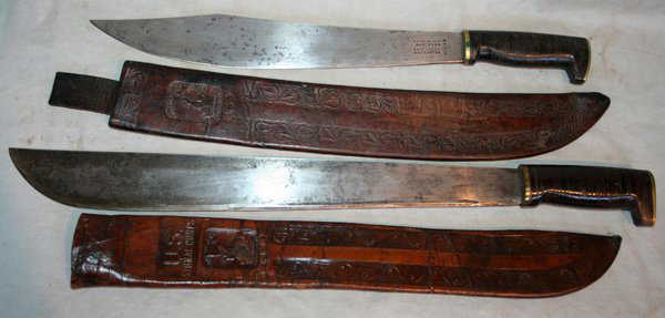 080161: COLLINS & CO. MACHETES, L 14" & 18" BLADES