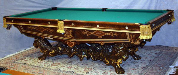 MONARCH LION VICTORIAN BILLIARDS TABLE, H 34" - Sep 18, 2009 ...