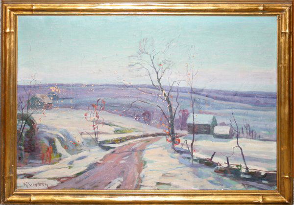 112096: WILLIAM GREASON, OIL ON CANVAS, 21" X 29",