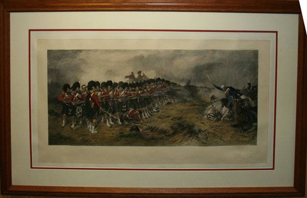 Robert Gibb, Signed Print, "the Thin Red Line"