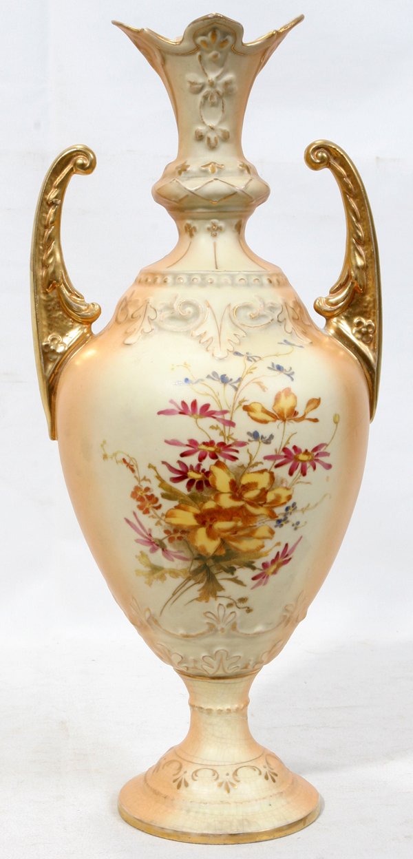 111364: RH AUSTRIA PORCELAIN VASE, C. 1880, H 14"