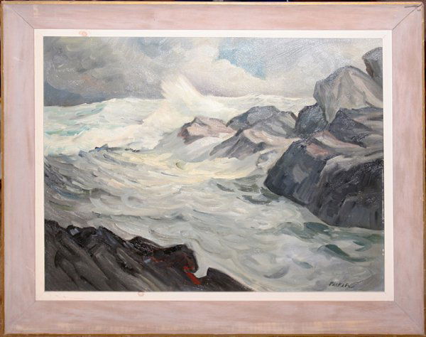 012182: RICHARD GORDON PACKER, OIL ON CANVAS BOARD, 21"