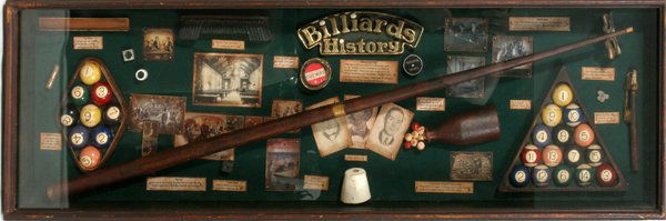 060410: BILLIARDS HISTORY SHADOW BOX H 13", L 41", D 3" - Jun 11, 2010 ...