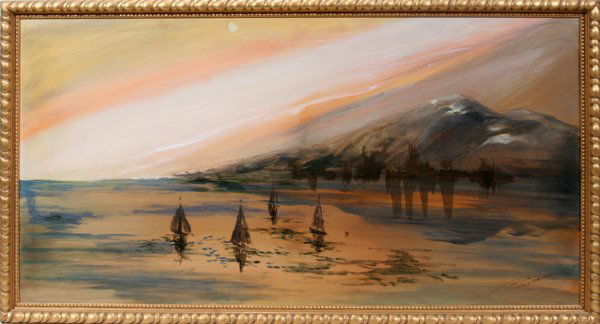 061237: GARY GIESE (1936- ), ACRYLIC ON CANVAS, 1991,