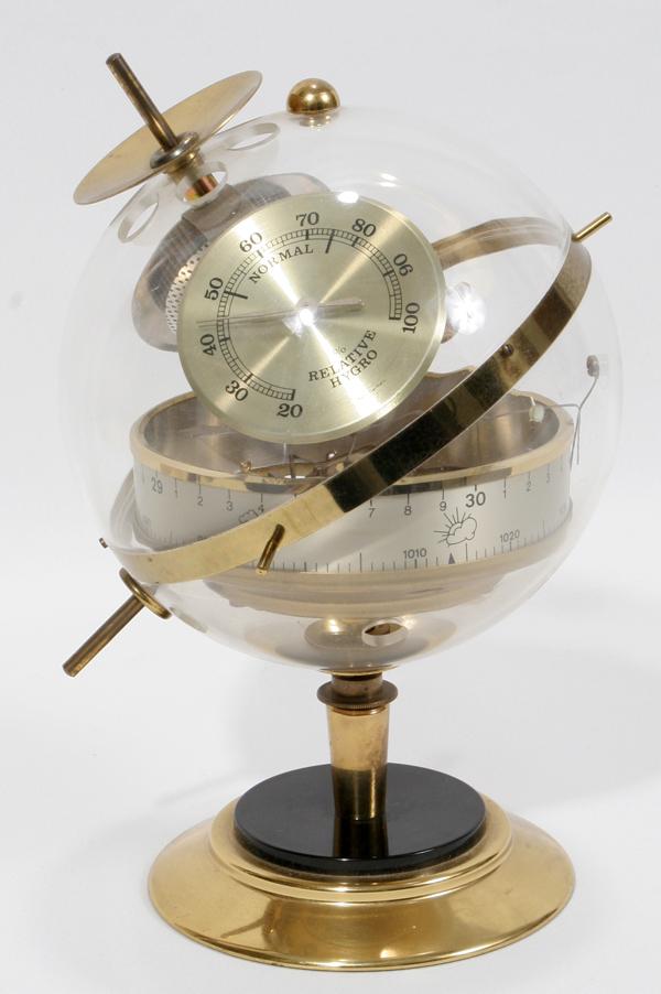 080379: BRASS SPHERICAL HUGER BAROMETER, C 1950, H 8" - Aug 13, 2010 ...