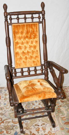 Antique Platform Rocker, C. 1890