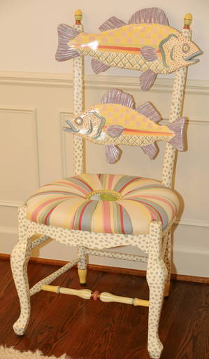 MACKENZIE-CHILDS (AMERICAN) FRECKLED FISH CHAIR - Nov 12, 2021 ...