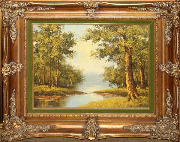 Signed Wallace Oil/canvas 16" X 20", Landscape