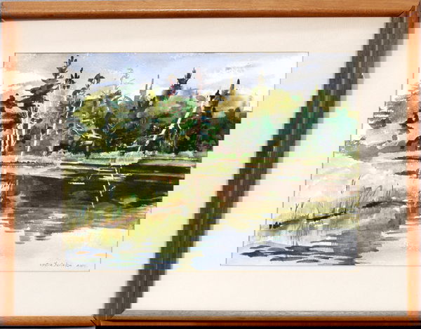 061578: CECILE RYDEN JOHNSON, WATERCOLOR, LANDSCAPE