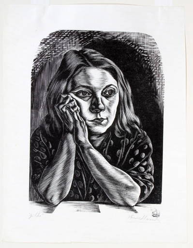 Isaac Friedlander, Wood Engraving, Gilda, 1935