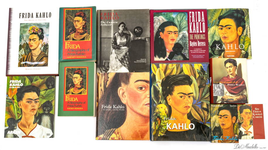 FRIDA KAHLO ART HISTORY & REFERENCE BOOKS, 12 PCS, H 5.75"-13" (#040433 ...