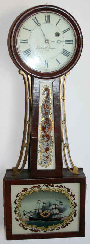 Walter H. Durfee Mahogany Banjo Clock, C.1878