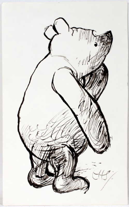040025: ERNEST HOWARD SHEPARD, DRAWING, WINNIE-THE-POOH