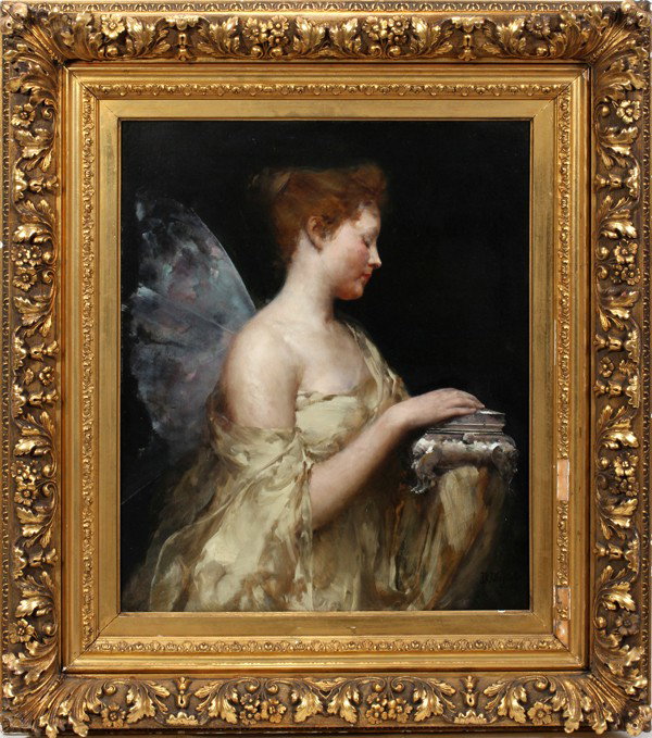 052014: JOHN REINHARD WEGUELIN, OIL ON CANVAS 24" X 20"