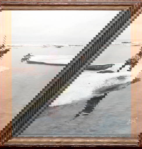 Lomen Bros, Photo, Eskimo Men In Ice Landscape