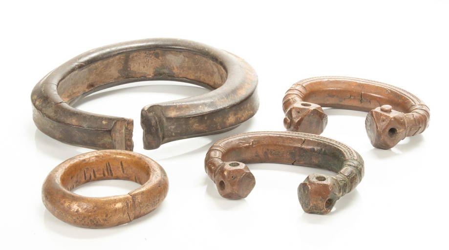 African Group of Four Bronze Manillas - Oct 13, 2022 | DuMouchelles in MI
