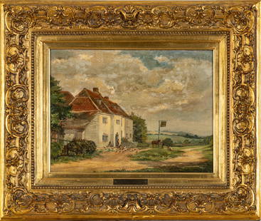 Nic Lenz Oil Canvas Country Scene