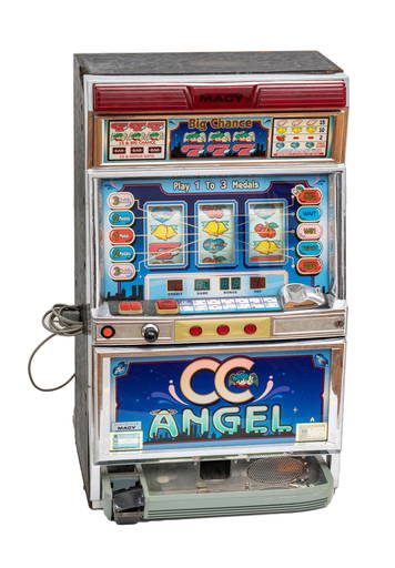 Macy Token Operated Slot Machine Autographed Photo, H 32'' W 18.75'' L ...