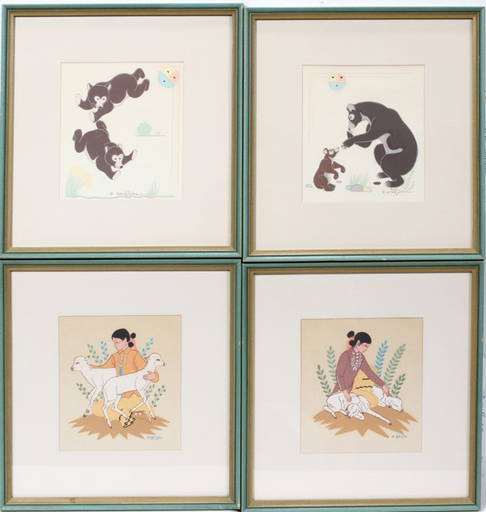 Harrison Begay & Gerald Nailor, Silkscreens,