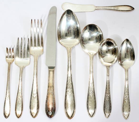 William Rogers Silver Plate Flatware 69 Pcs