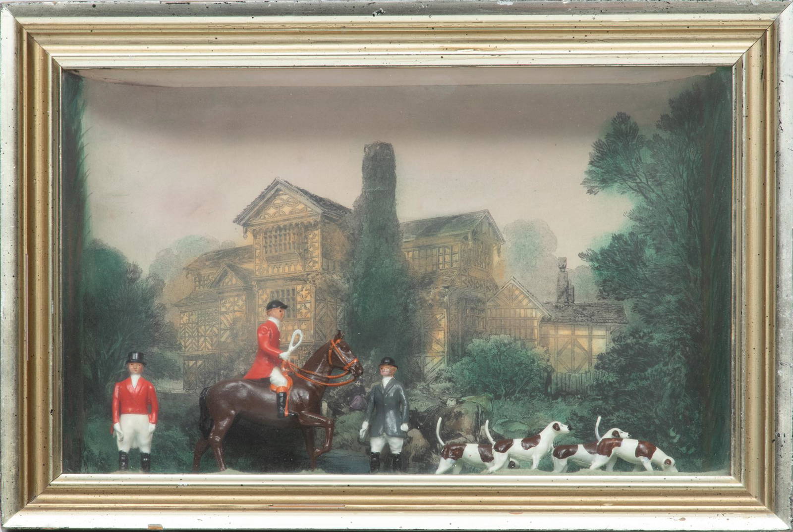 Fox Hunt Diorama "britains Castle Ashby", Shadowbox, Lead Hunters And ...