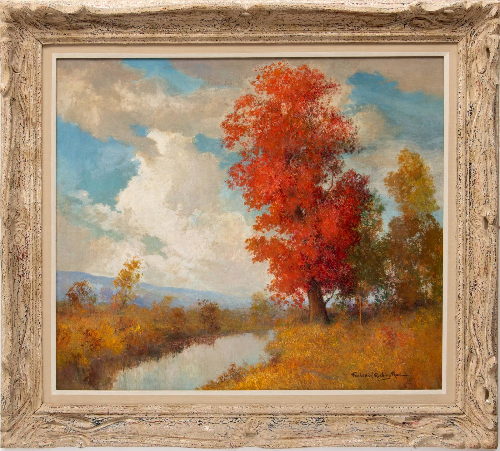 Frederick Rushing Roe, 1864 - 47, Oil On Board, American Autumn ...