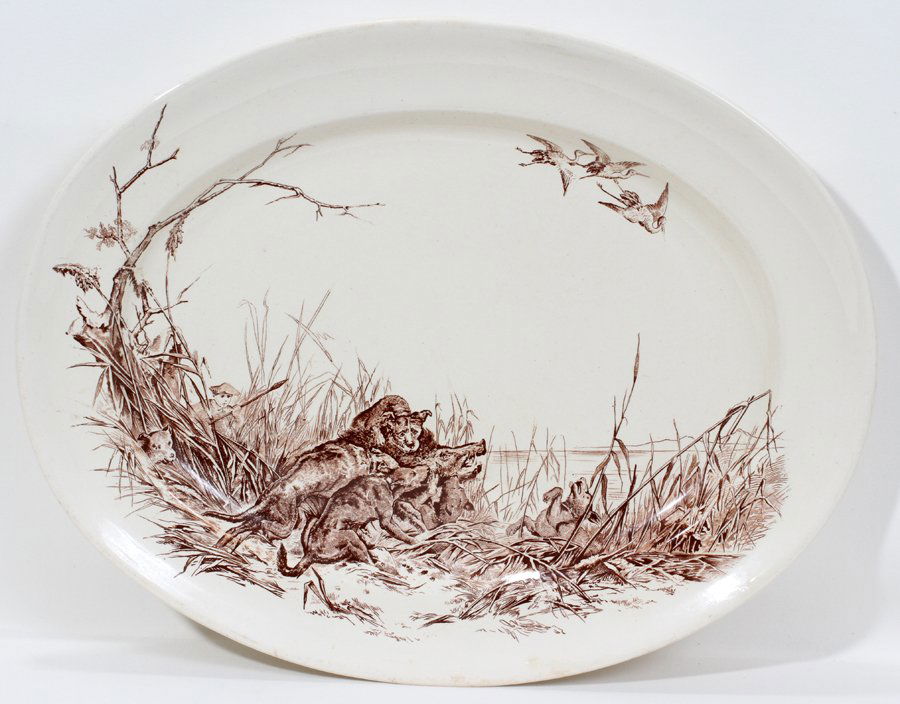 051277: WILLIAM BROWNFIELD & SONS EARTHENWARE PLATTER