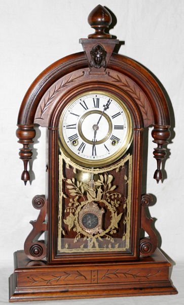 101161: VICTORIAN JENNY LIND ROSEWOOD SHELF CLOCK
