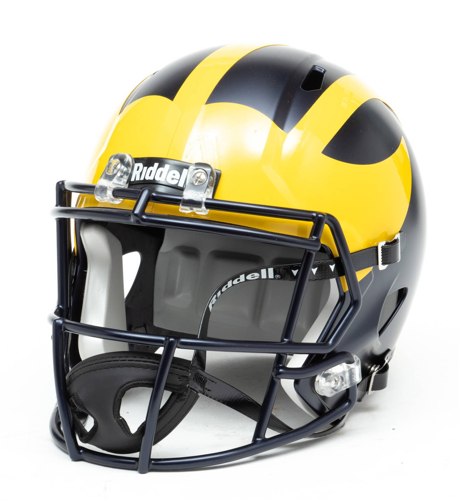 University Of Michigan, Blake Corum Autographed Replica Football Helmet ...