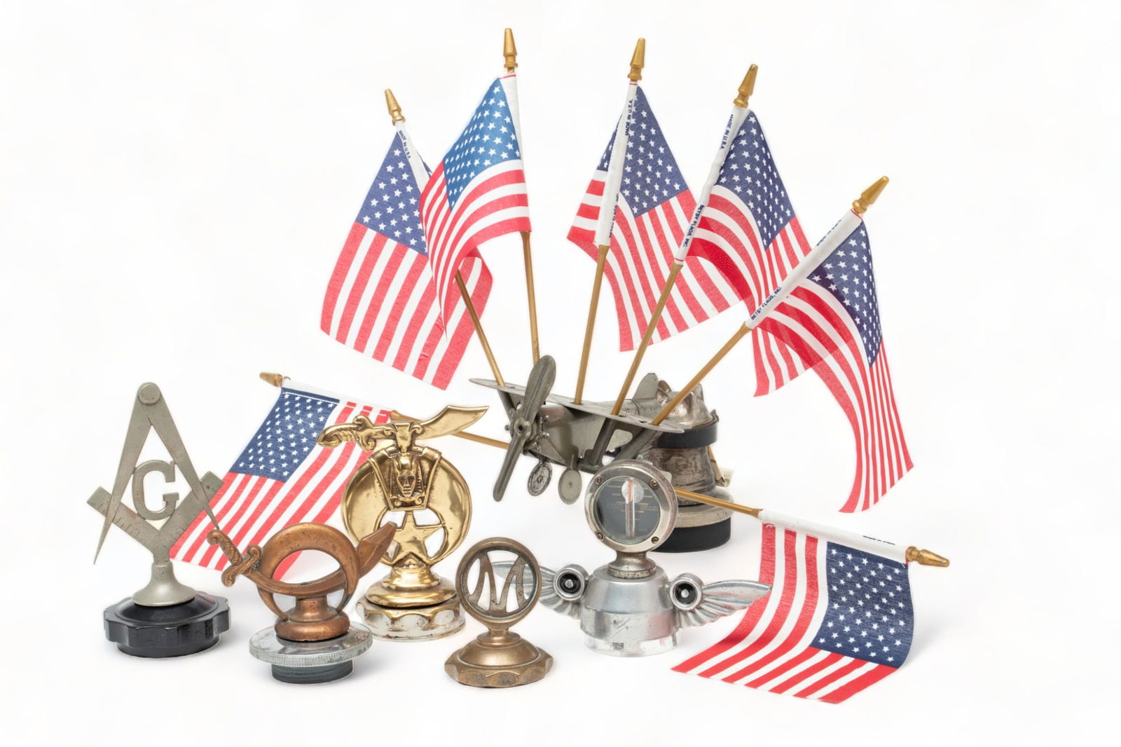 Collection Of American Motor Mascots, Ca. Early To Mid 20th C., 6 Pcs ...