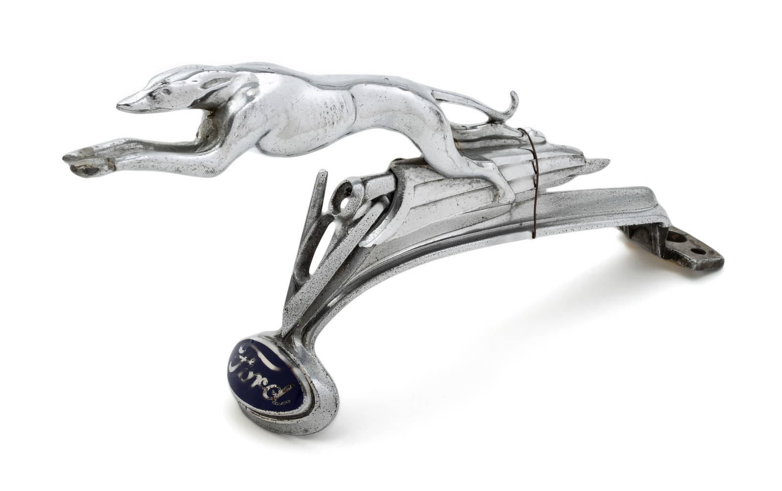 Ford Motor Company Greyhound Motor Mascot, Ca. 1935, H 5.75" L 11.5 ...