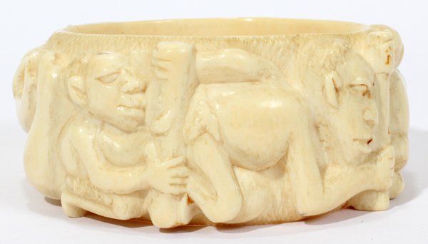 museum piece african couple carved ivory bracelet - Aug 15, 2013 ...