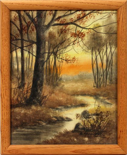 C.h. Compton, Watercolor, 9 1/2" X 7 1/2"