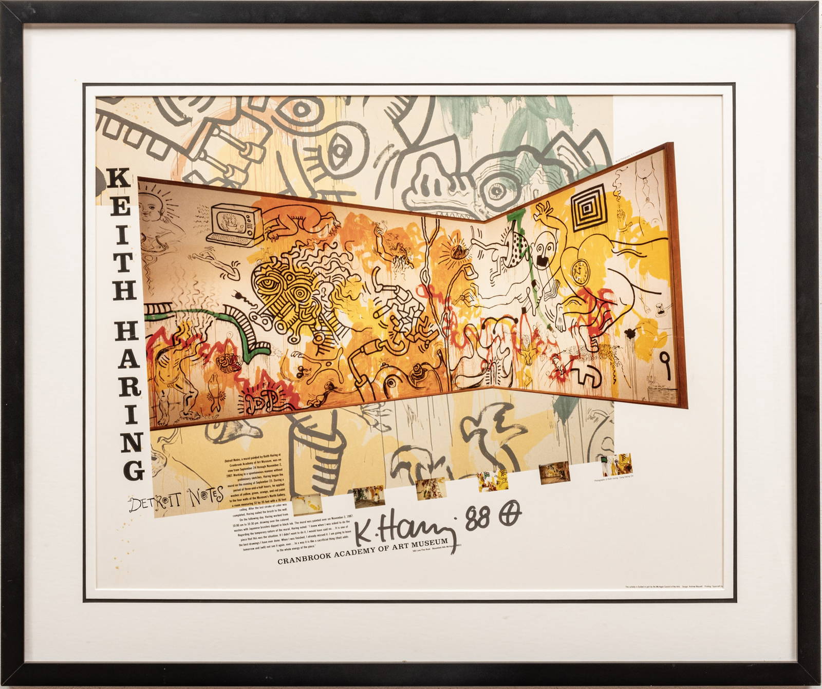 Keith Haring (american, 1958-1990) Cranbrook Academy Of Art Museum ...