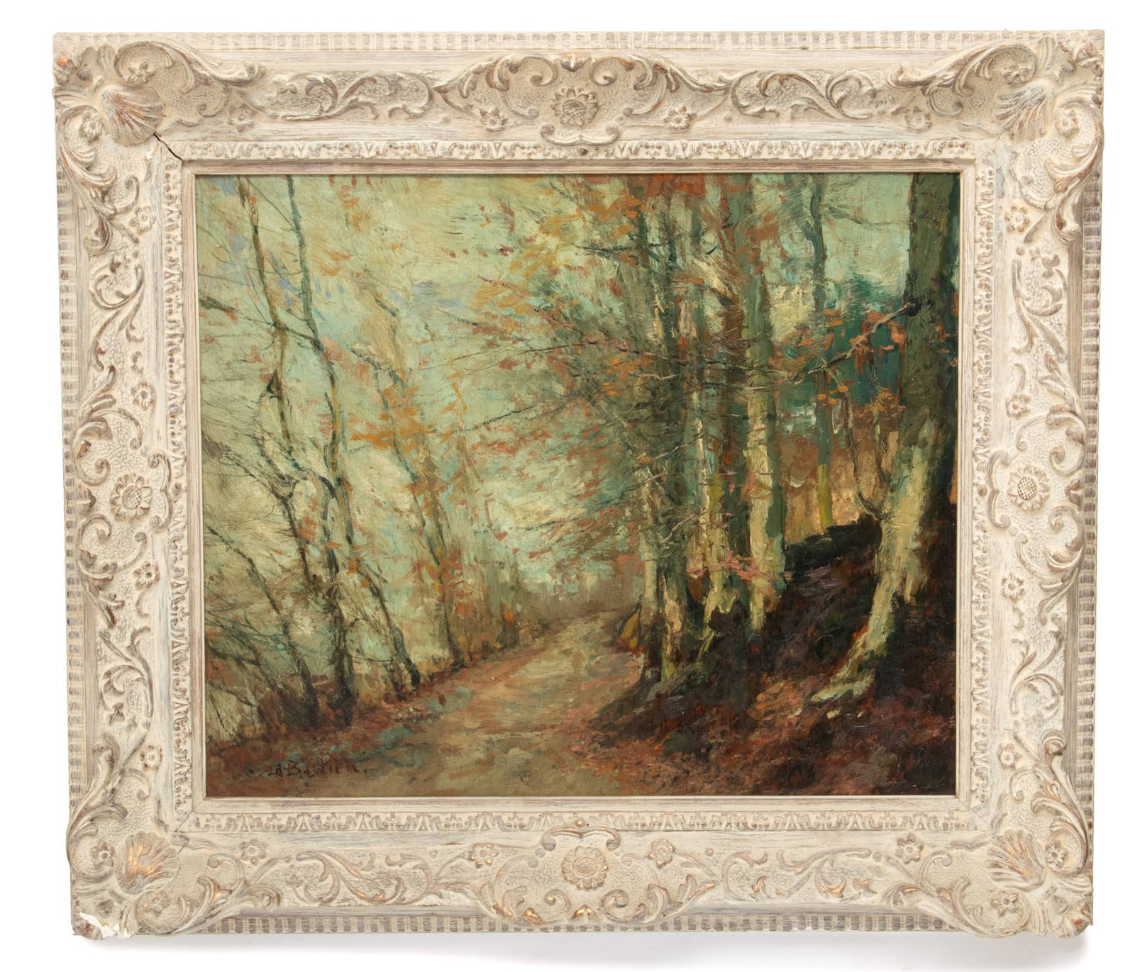 Alfred Theodore Joseph Bastien (belgian, 1873-1955) Oil On Panel ...