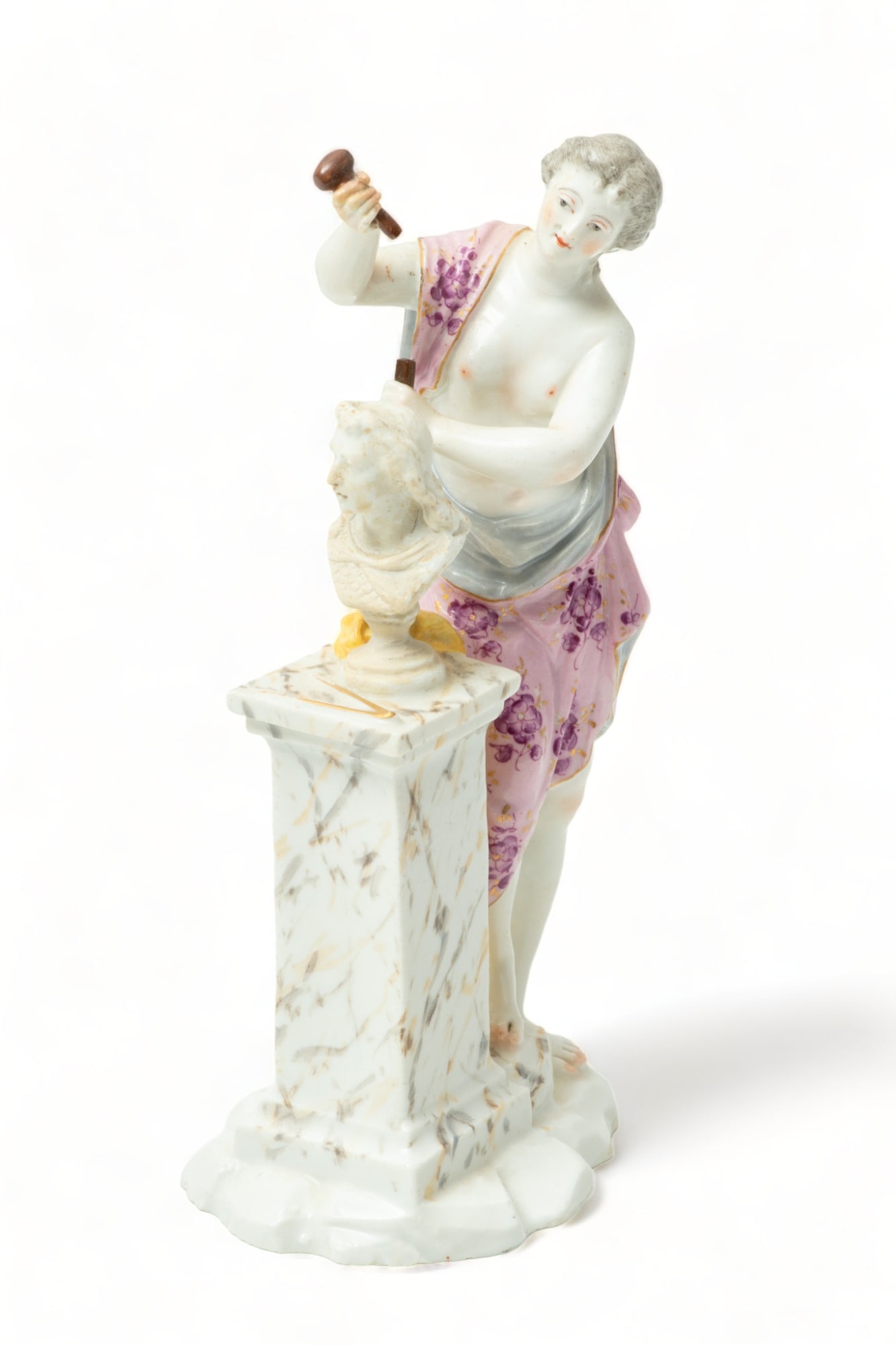 French (samson) Porcelain Figurine Ca. 1905-1917, "the Sculptor", H 8 ...
