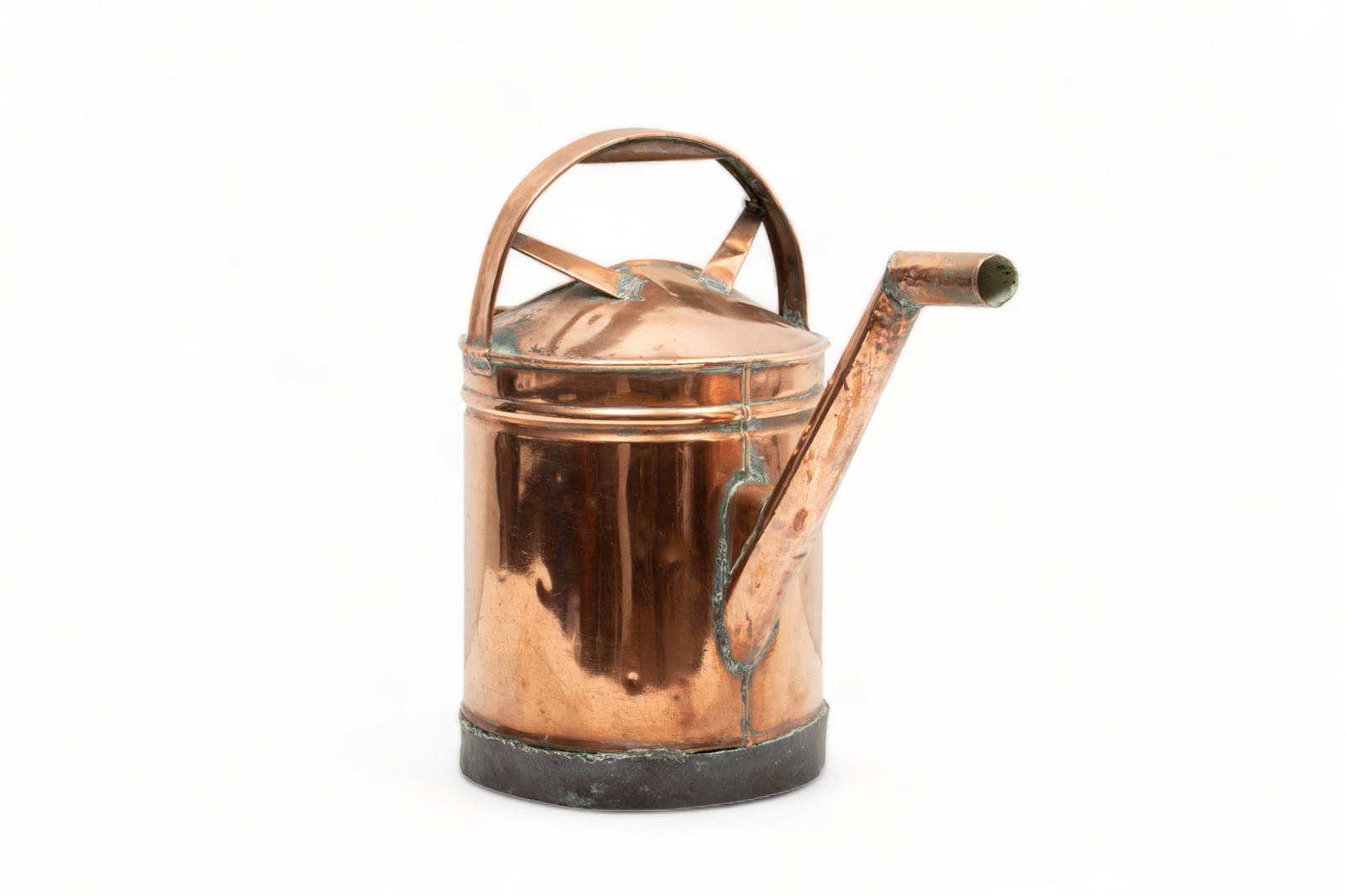 Antique Copper Watering Can, C. 1900, H 19", W 10", L 19" Auction