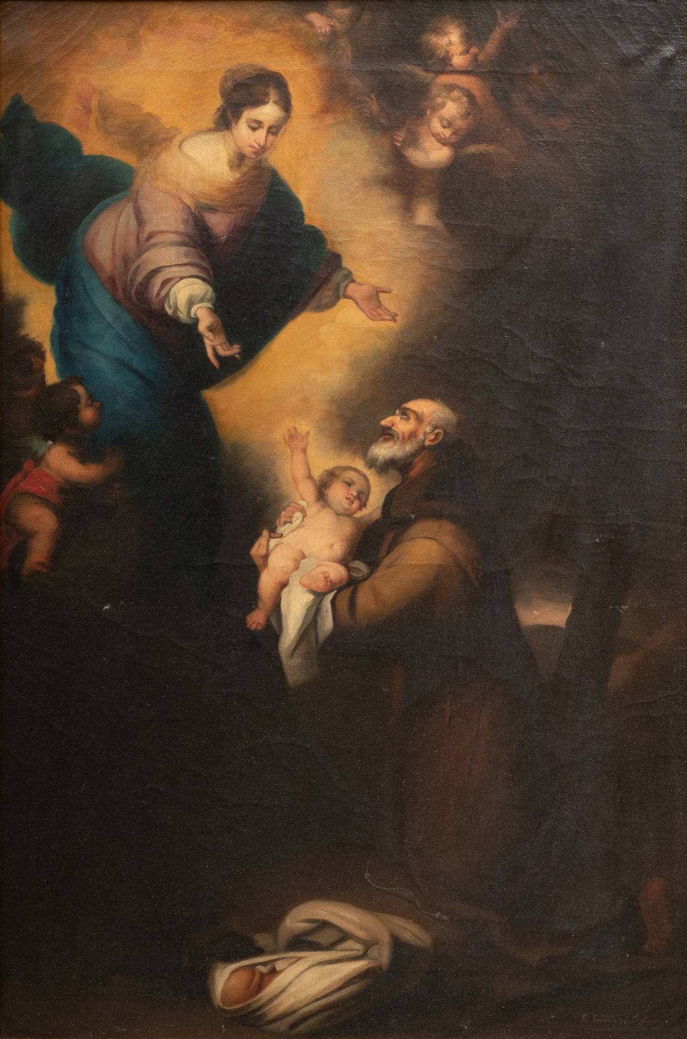 After Bartolomé Esteban Murillo (spanish, 1617-1682) Oil On Canvas, Ca ...